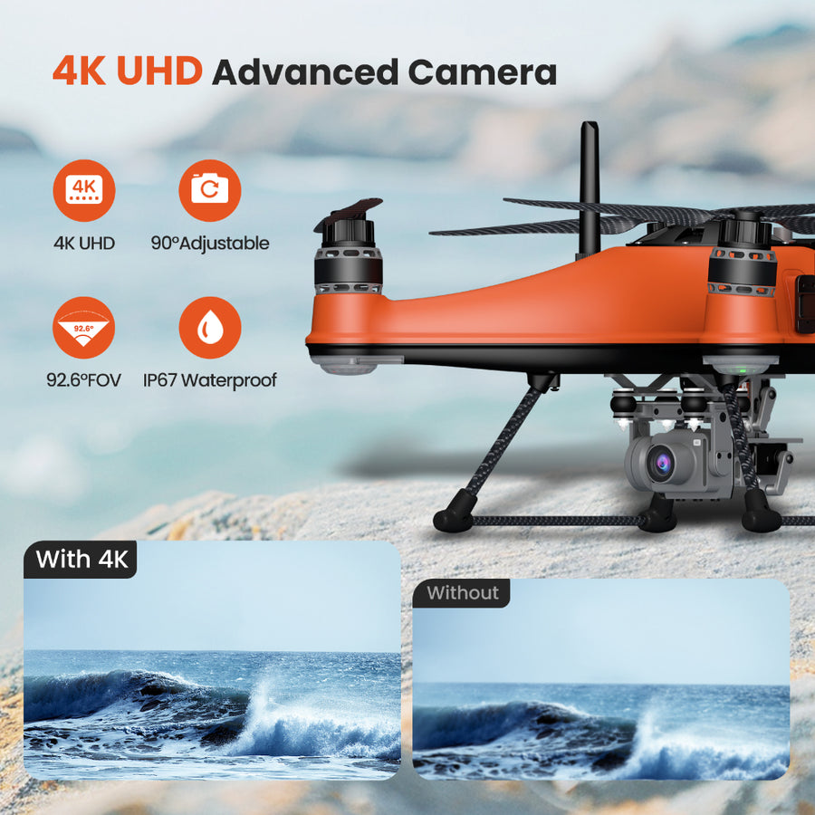SwellPro Fisherman FD3 Fishing Drone with 4K Camera